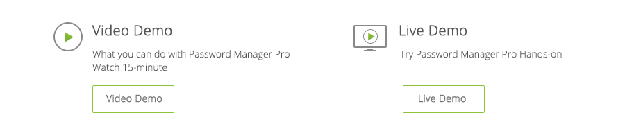 Password Manager Pro - Request Demo